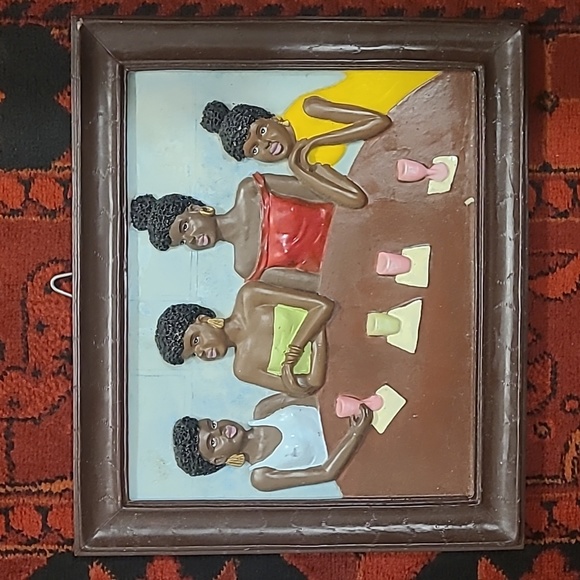 Art | Vintage Chalkware Wall Plaque | Poshmark